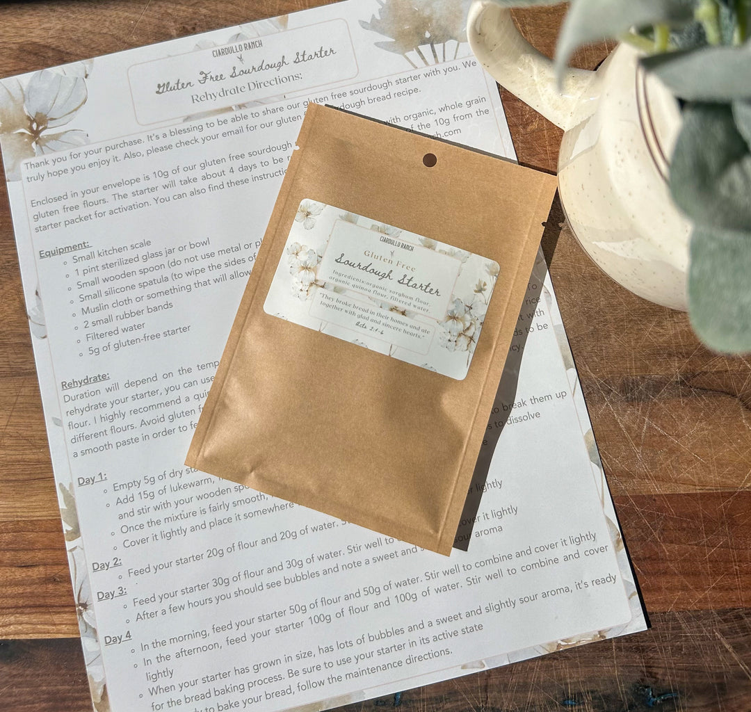 Organic Gluten Free Dehydrated Sourdough Starter – Ciardullo Ranch